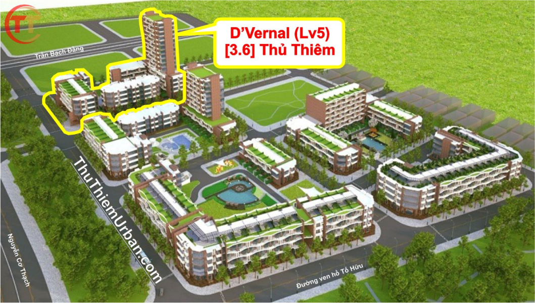 ️ Dự Án D'Vernal - LV5 CII - 3.6 Thủ Thiêm【Chi Tiết AZ】