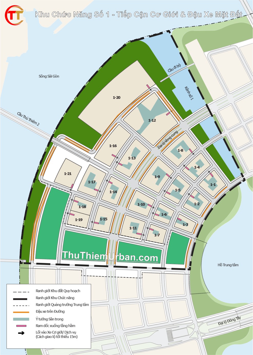 ️ Quy Hoạch Khu Chức Năng Số 1 Thủ Thiêm - Khu Lõi Trung Tâm