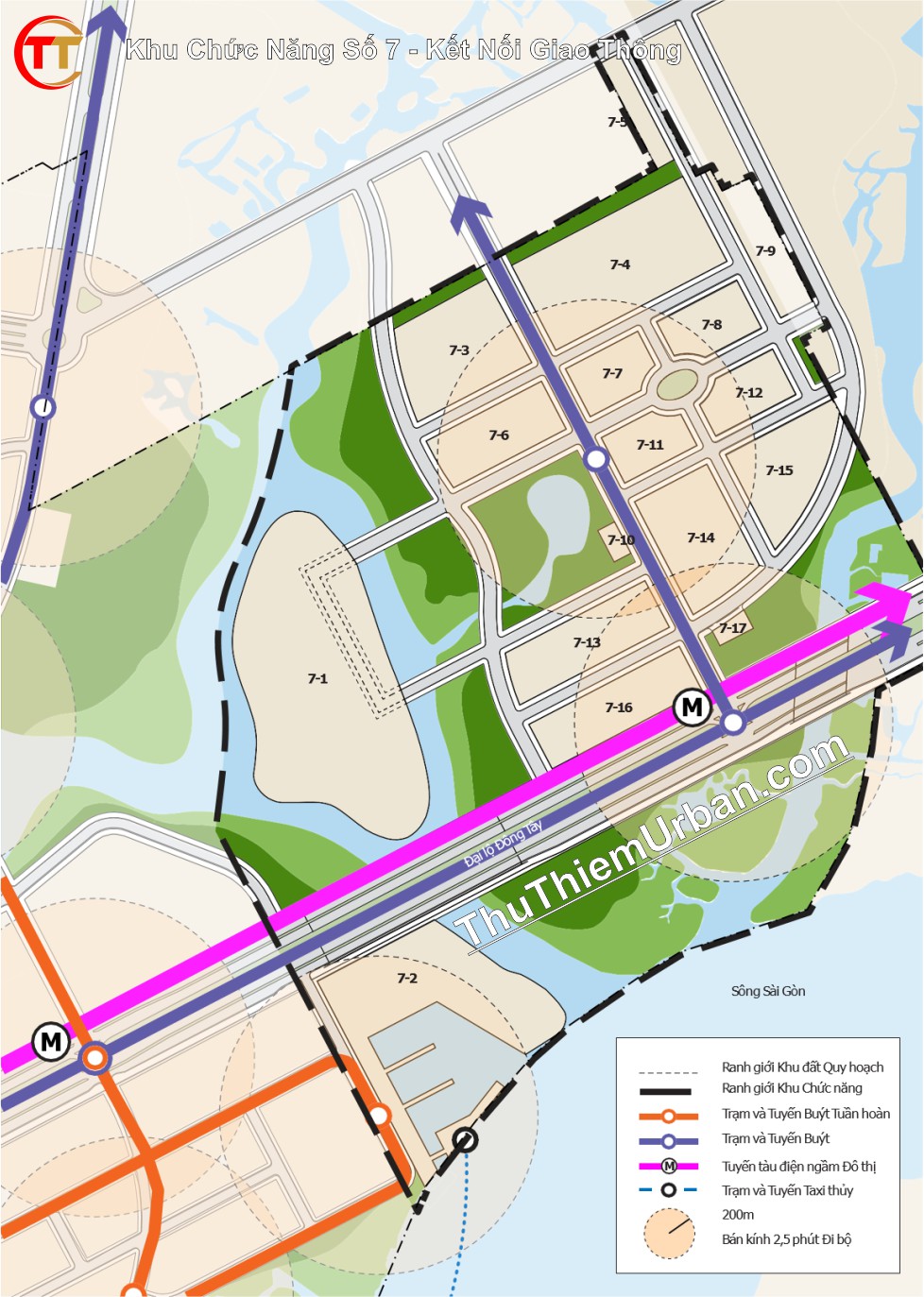 ️ Quy Hoạch Khu Chức Năng Số 7 Thủ Thiêm - Dân cư Nghỉ Dưỡng