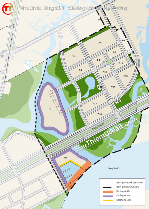 ️ Quy Hoạch Khu Chức Năng Số 7 Thủ Thiêm - Dân cư Nghỉ Dưỡng