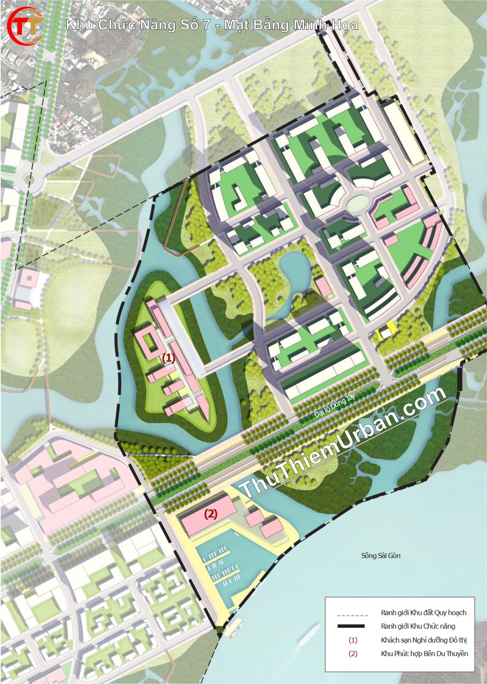 ️ Quy Hoạch Khu Chức Năng Số 7 Thủ Thiêm - Dân cư Nghỉ Dưỡng