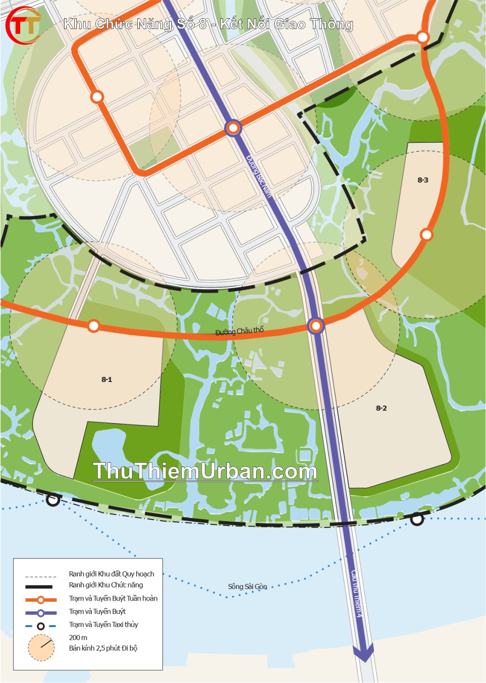 ️ Quy Hoạch Khu Chức Năng Số 8 Thủ Thiêm - Châu Thổ Phía Nam