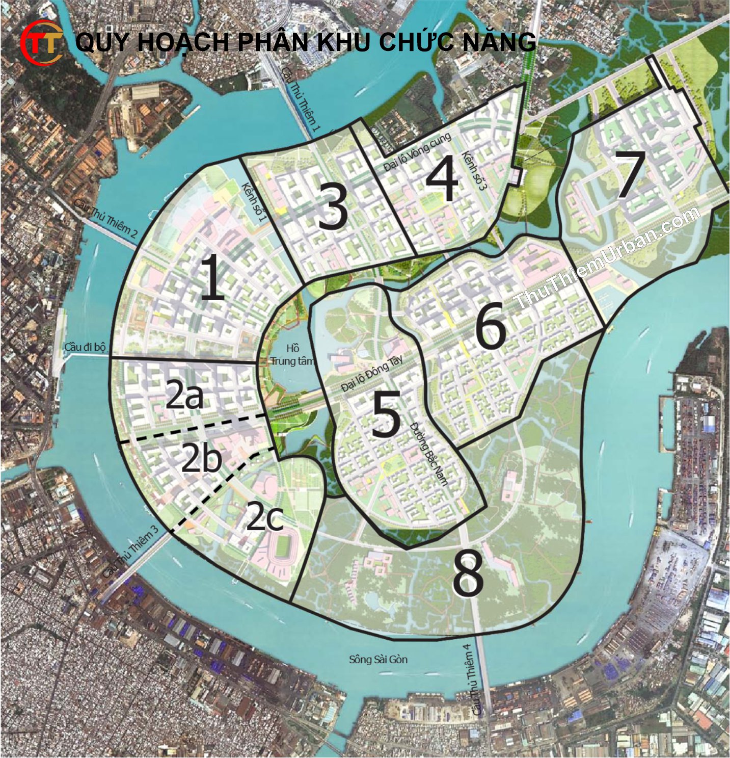 ️ Quy Hoạch Tổng Thể Thủ Thiêm - Cấu Trúc & Mặt Bằng
